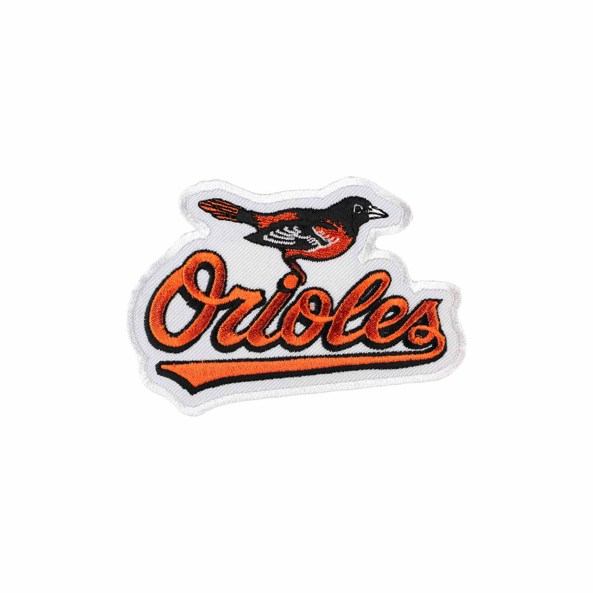 Baltimore Orioles Script & Bird Embroidered Patch | Sew-on/Iron-on ...