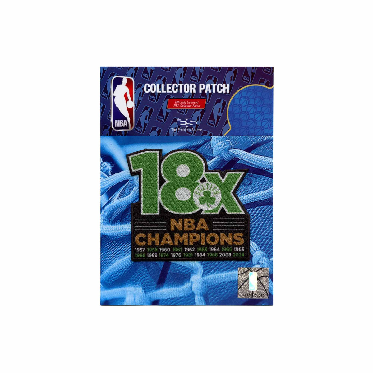 Boston Celtics 18X Champions Embroidered Patch Green/Gold – Sports ...