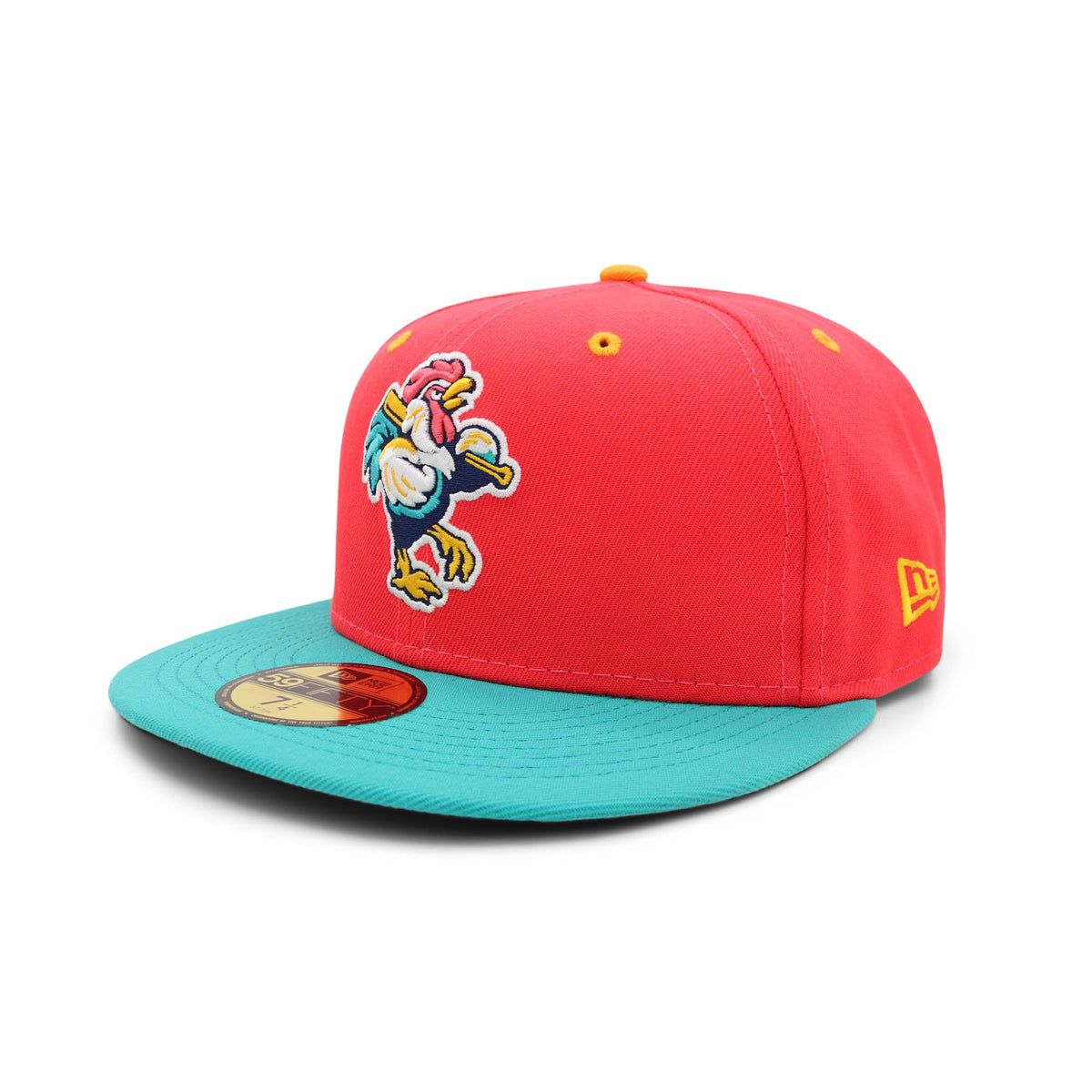 Modesto Nuts 59FIFTY Fitted Hat Aqua Coral – Sports Treasures