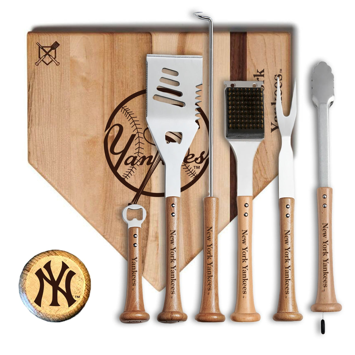 New York Yankees MVP Grill Set | Professional-Grade Stainless Steel BBQ ...