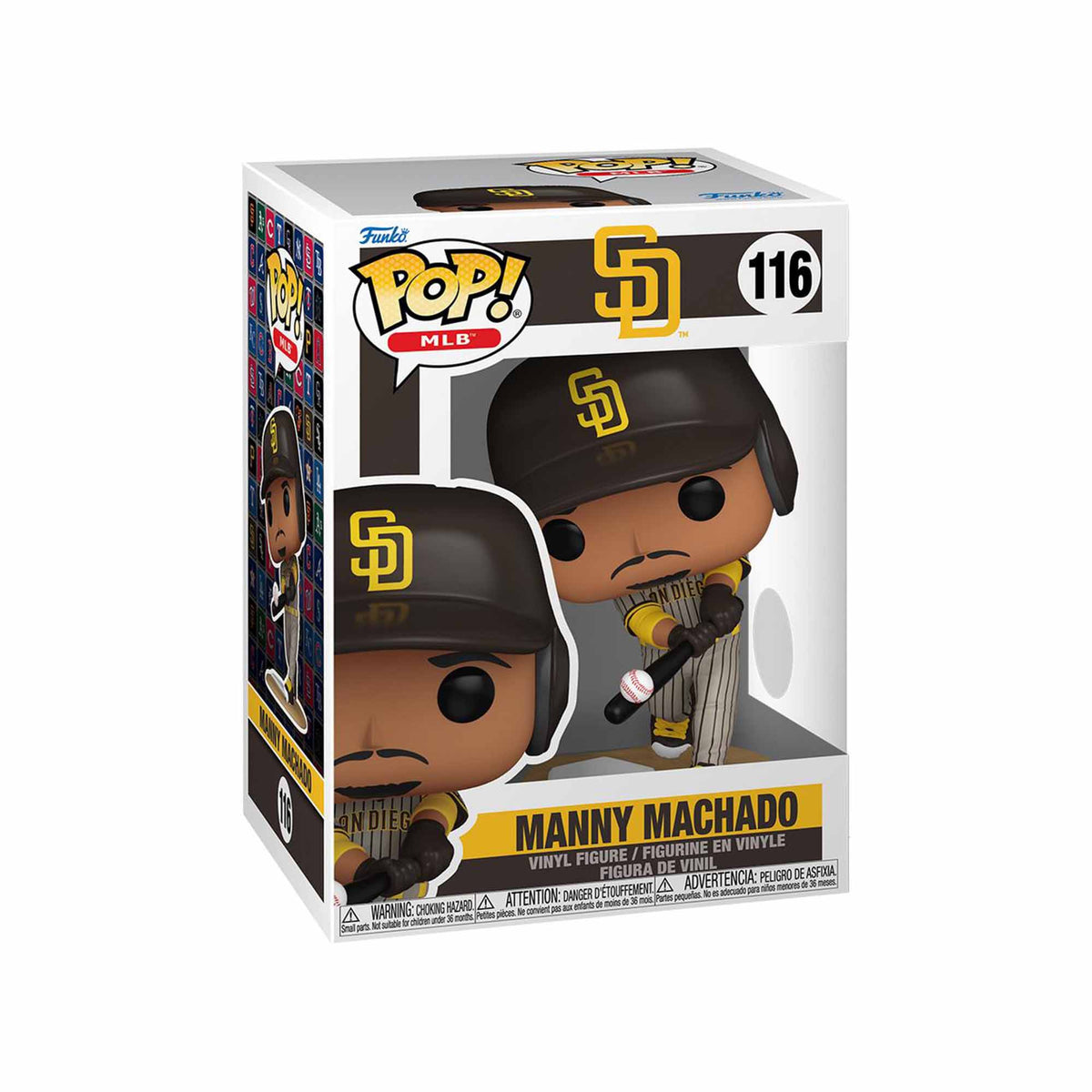 Manny Machado Funko Pop Padres Figure Brown-Gold Pinstripe – Sports ...
