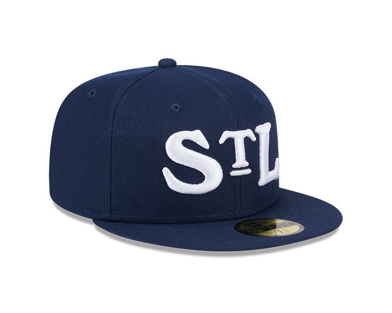 St. Louis Cardinals STL Script 59FIFTY Fitted Hat Navy – Sports Treasures