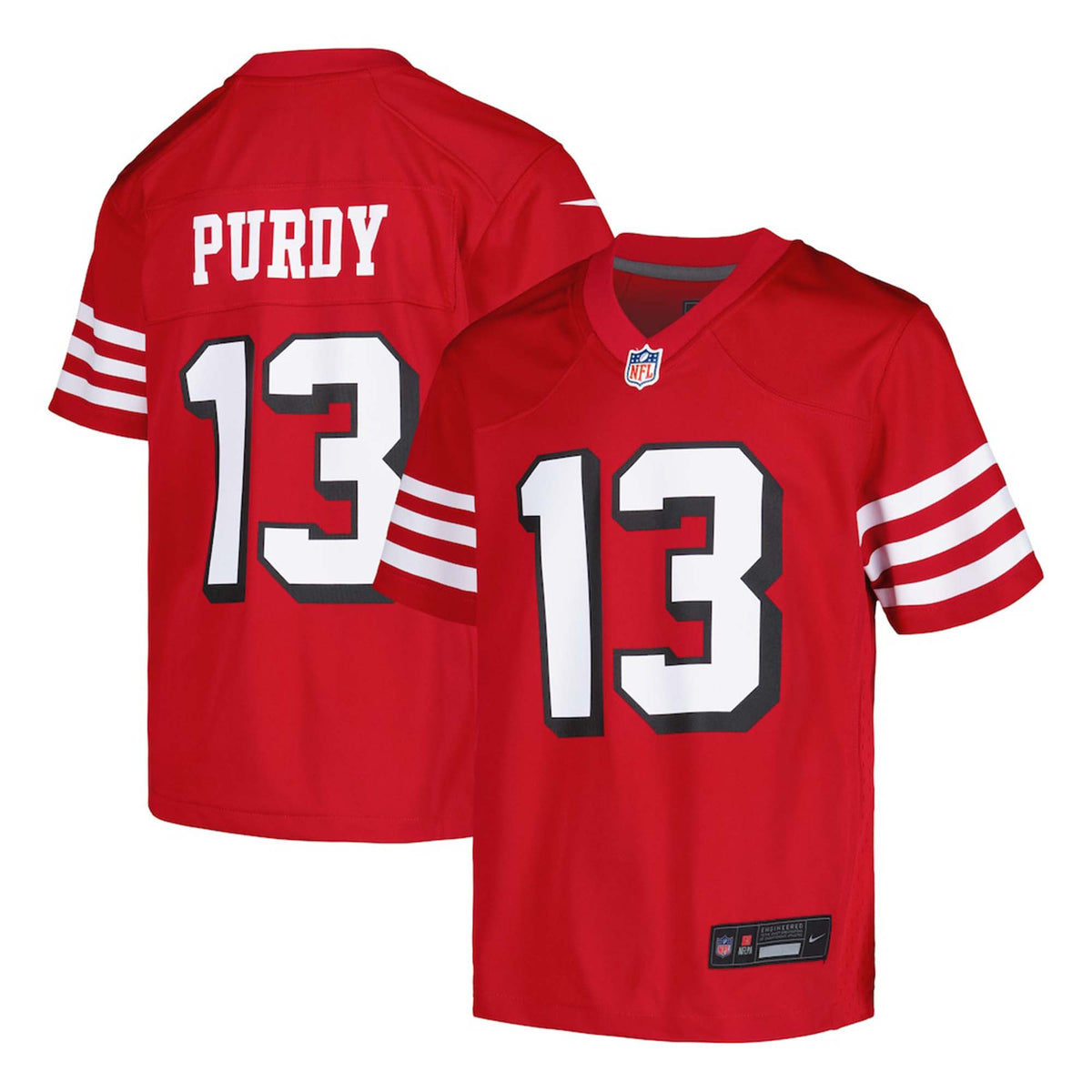 Youth Brock Purdy Nike Game Jersey | Scarlet 49ers Nike – Sports Treasures